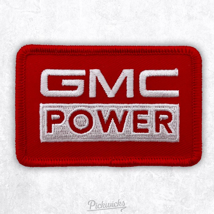 GMC Trucks Power Vintage Retro Embroidered Iron-On Patch - Pickwicks